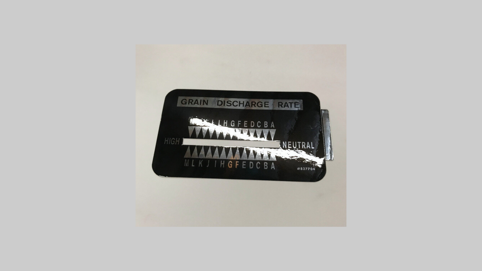 DECAL-GRAIN DISCHARGE – Digman Construction